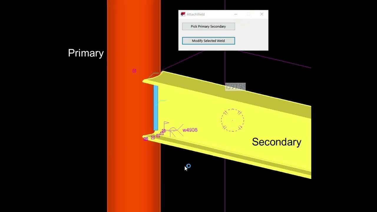 Tekla Structures Open API - Attach Weld - YouTube