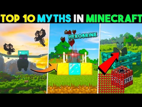 TOP 10 MYTHS IN MINECRAFT - YouTube