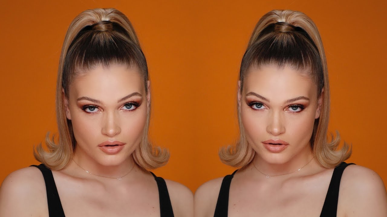 HOW TO DO A FLIPPED OUT PONYTAIL | HAIR TUTORIAL WITH OPTIONAL HAIR ...