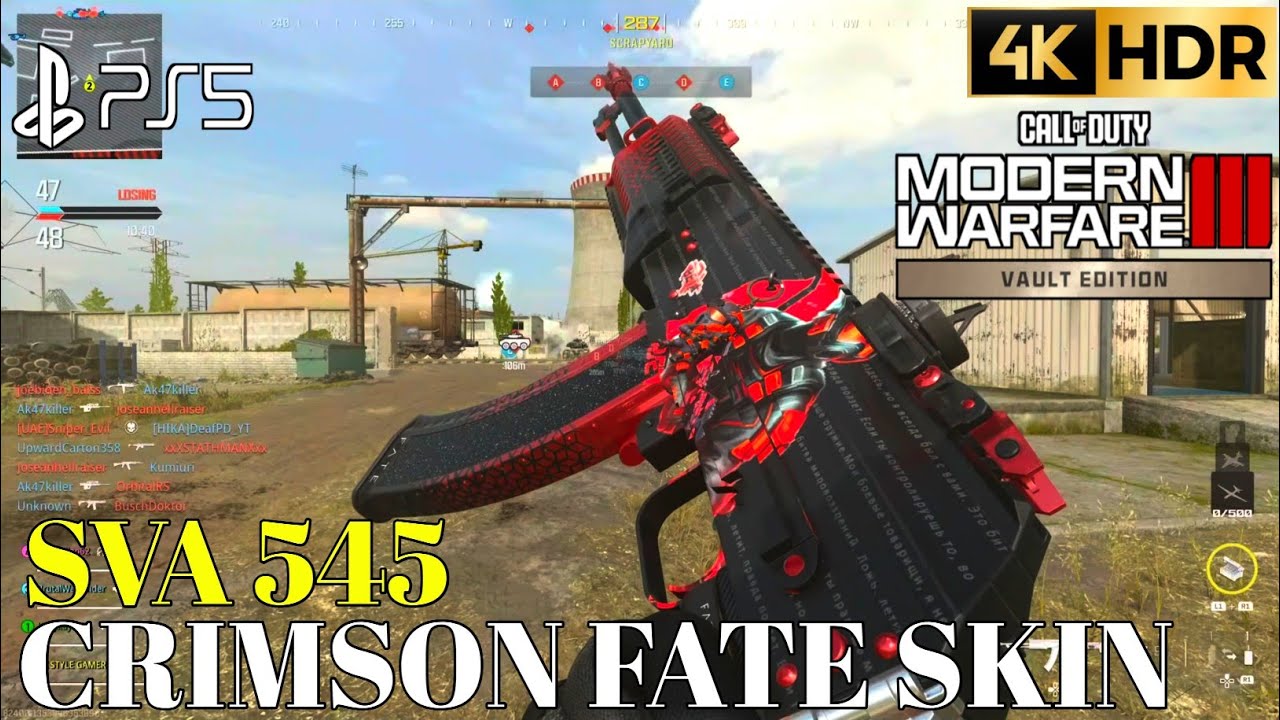 SVA 545 MW3 Weapon Vault Skin | MW3 Crimson Fate Skin | MW3 Fate Weapon ...