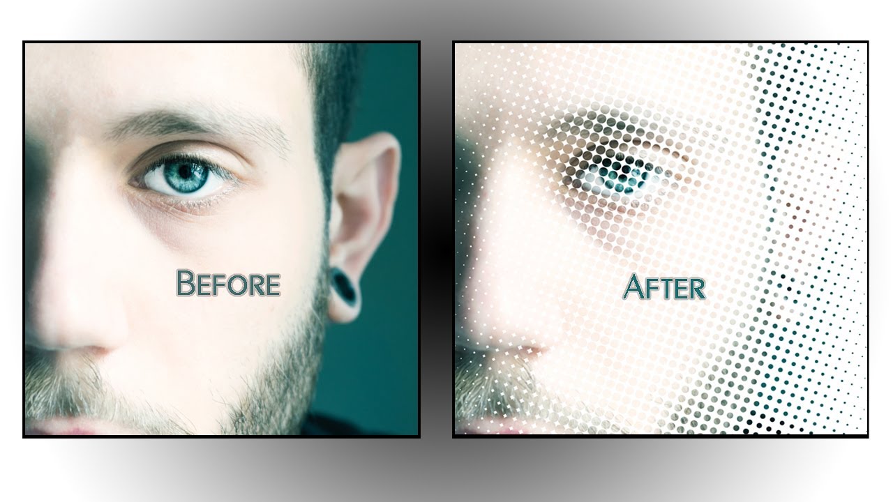 Color Halftone - Photoshop Tutorial - YouTube
