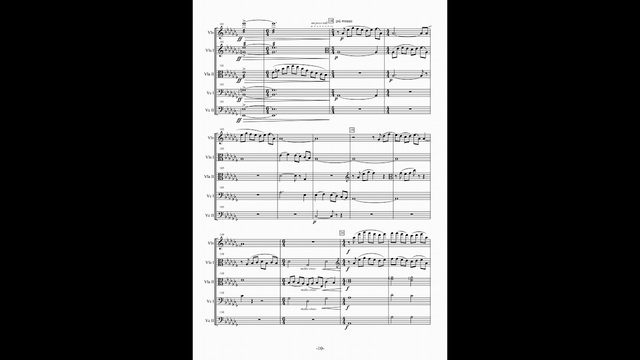 JONATHAN DAVID LITTLE - "Sacred Prelude", Op.1 [STRING QUINTET SCORE ...