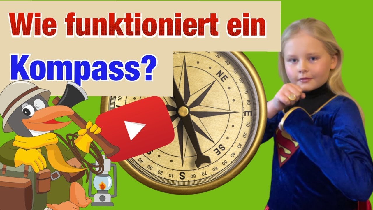 Kompass ️ Wie funktioniert ein Kompass? ️🌳 ️ - YouTube