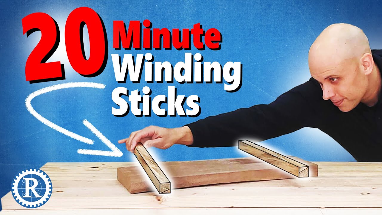 Winding Sticks don't have to be perfect!! Make this fast set from pine ...