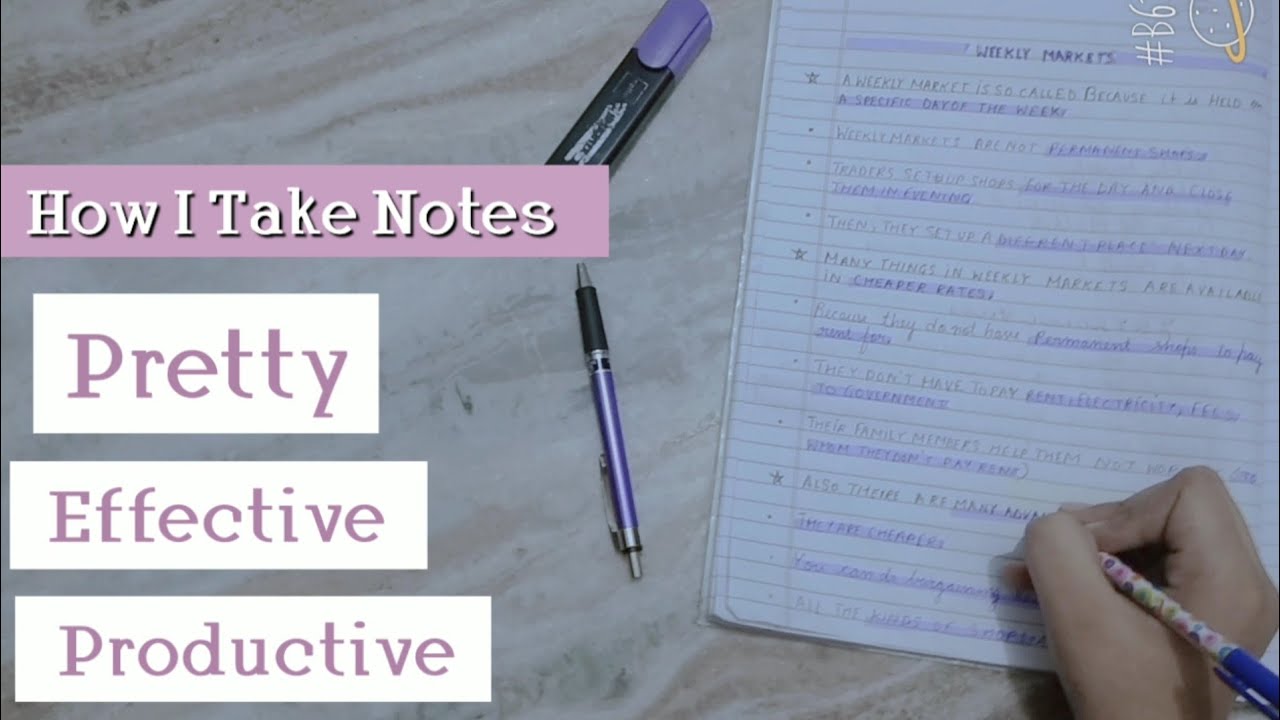 How I Take Notes/Take Notes with me - YouTube