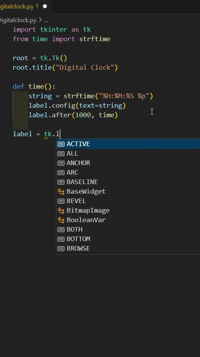 How To Create A Digital Clock Using Python Developer Python Pythonprogramming Youtube