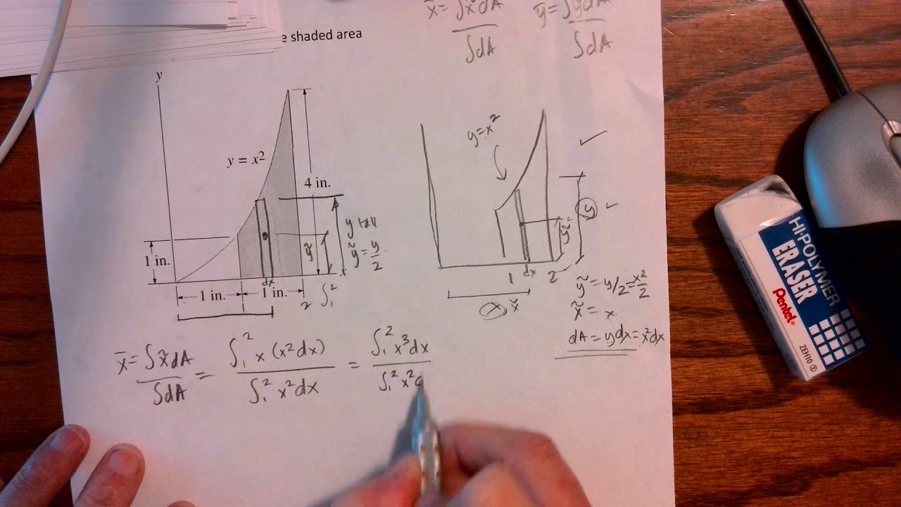 Centroid by Integration Example 3 - YouTube