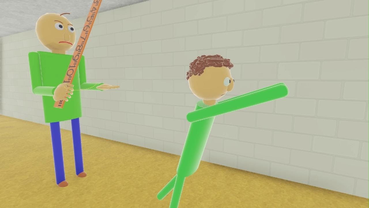 Baldi chases student for 1 minute - YouTube