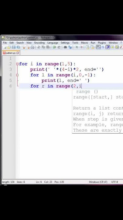 Palindrome Triangular Pattern - Python 🐍 #youtubeshorts #pattern - YouTube
