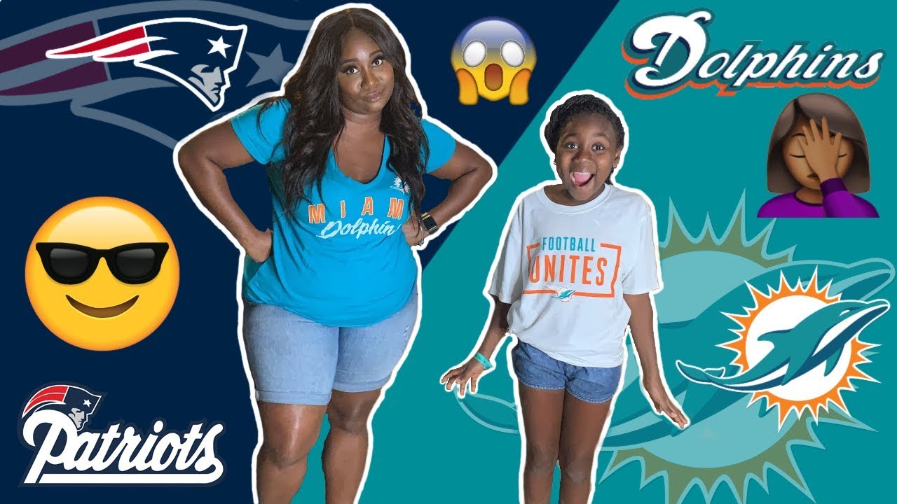 KARISSA'S FIRST FOOTBALL GAME (DOLPHINS VS PATRIOTS) - YouTube