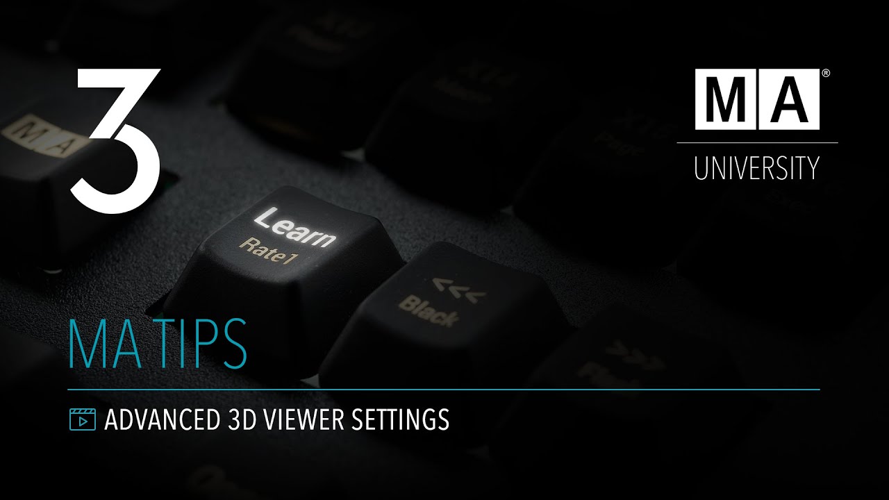 grandMA3 | MA Tips [EN] | Advanced 3D Viewer Settings - YouTube