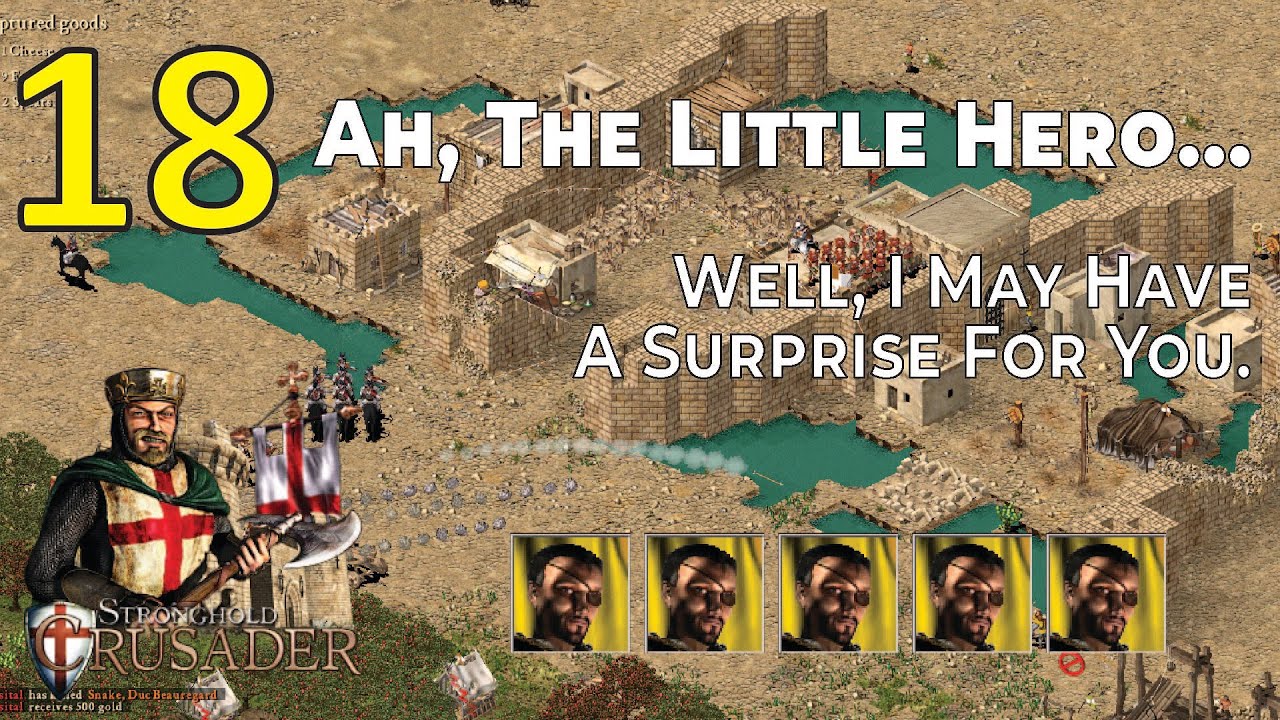 【HD】18. A Barren Land | Defeating 5 Snakes | Stronghold Crusader - YouTube