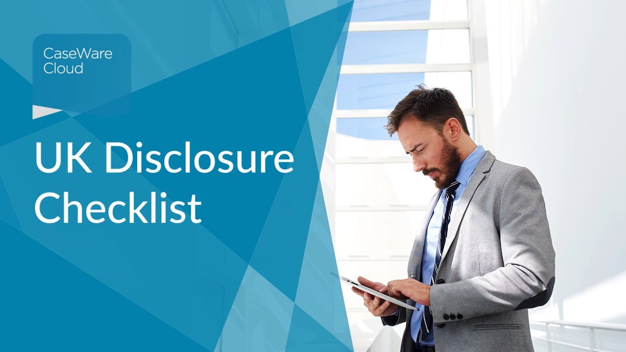 CaseWare's Cloud Mercia Disclosure Checklists - YouTube