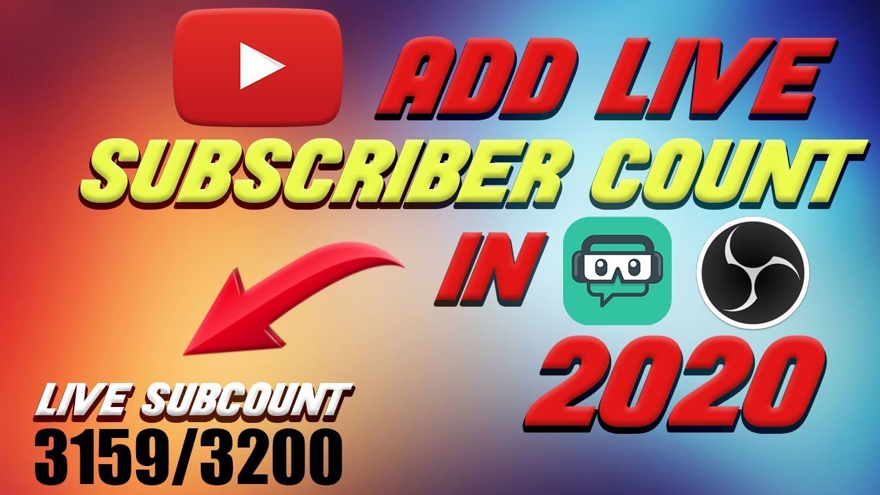 HOW TO ADD LIVE SUB. COUNT IN OBS STUDIO 2020 // GaneshYT - YouTube