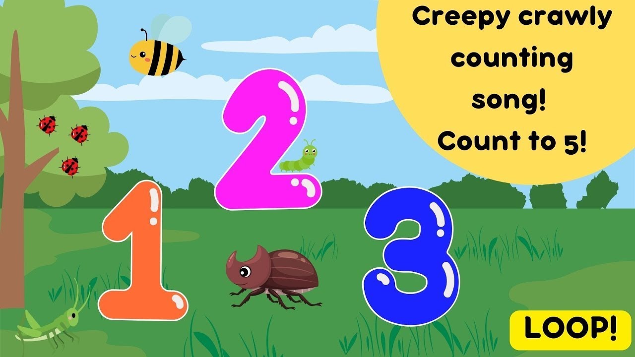 Counting 1,2,3,4,5 Song! Sing Along Songs For Toddler Preschool ...