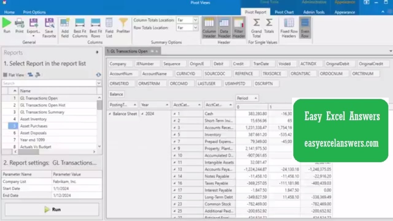 PivotViews a Review of New Reporting Software - YouTube