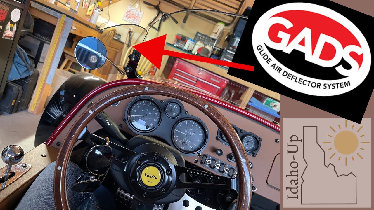 2022 Vanderhall Venice Glide Air Deflector System Gads Wind Deflector Installation Video