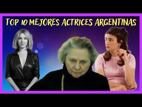 Top 10 MEJORES Actrices ARGENTINAS 🇦🇷