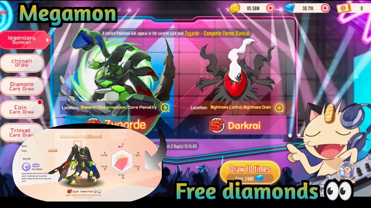 Megamon Legendary Spin || Free Diamonds 😇 - YouTube