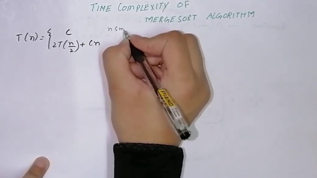 Time Complexity of MergeSort Algorithm | Recurrence Relationship | Master Method - YouTube