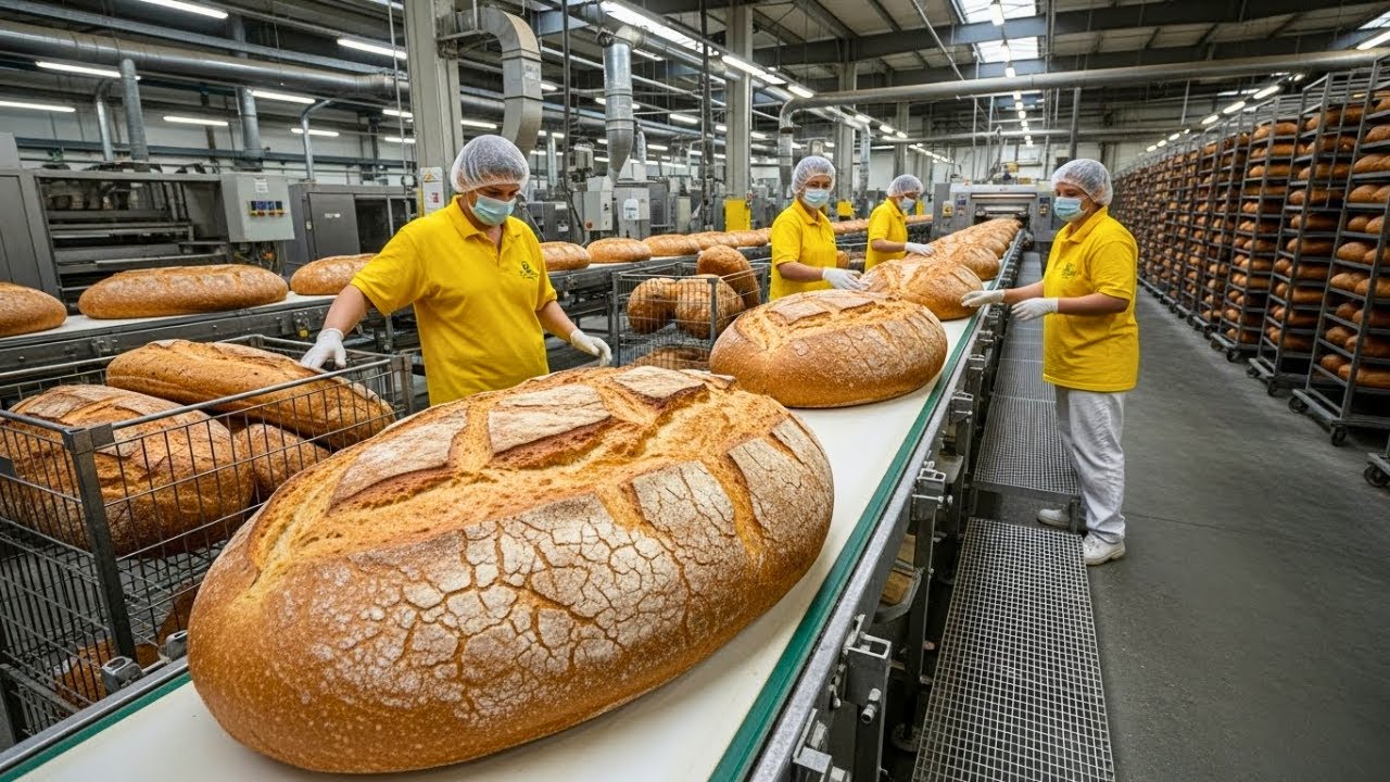 Inside the Modern Bread Factory: From Wheat Harvest to Freshly Baked ...