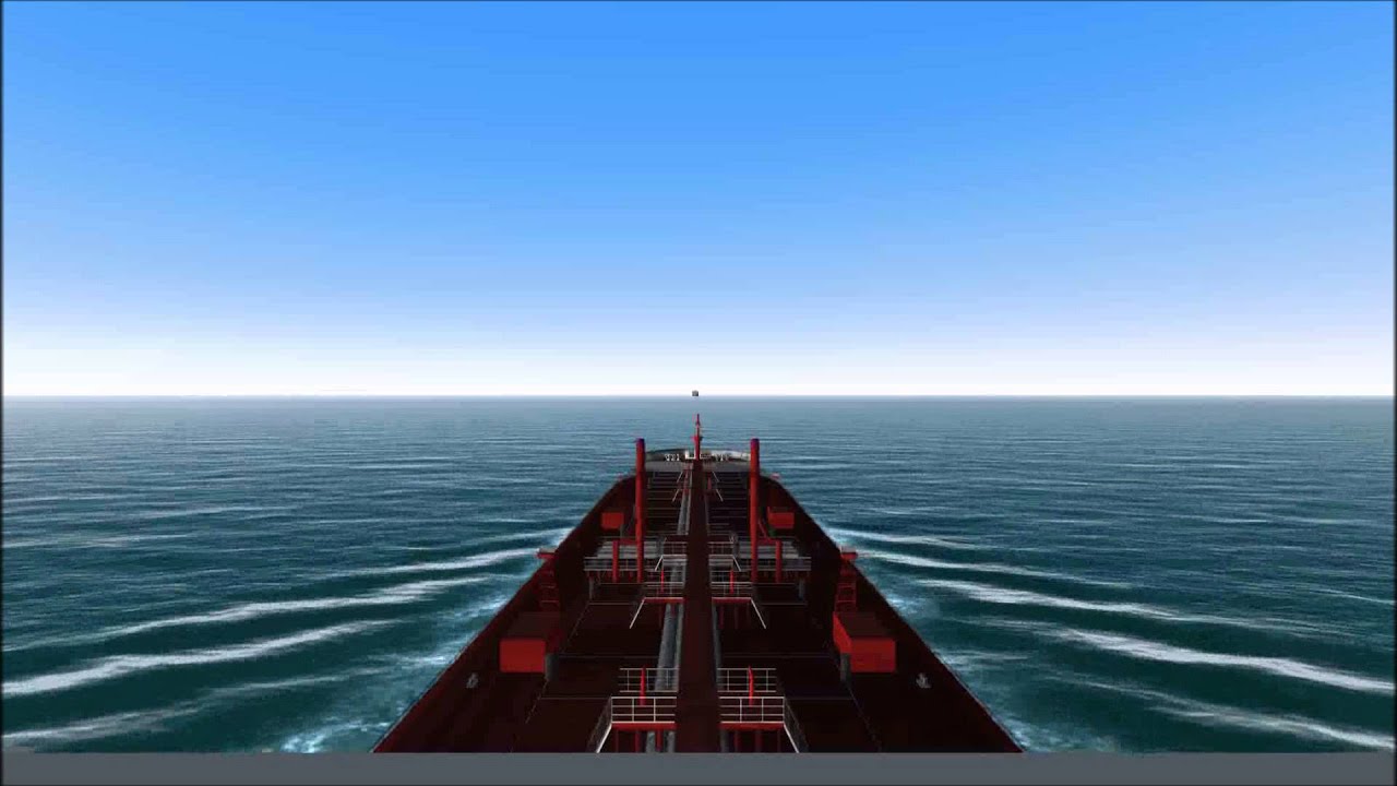 COLREGs - Rule 14 - Scenario: Head-on situation (000°) - Bridge view ...