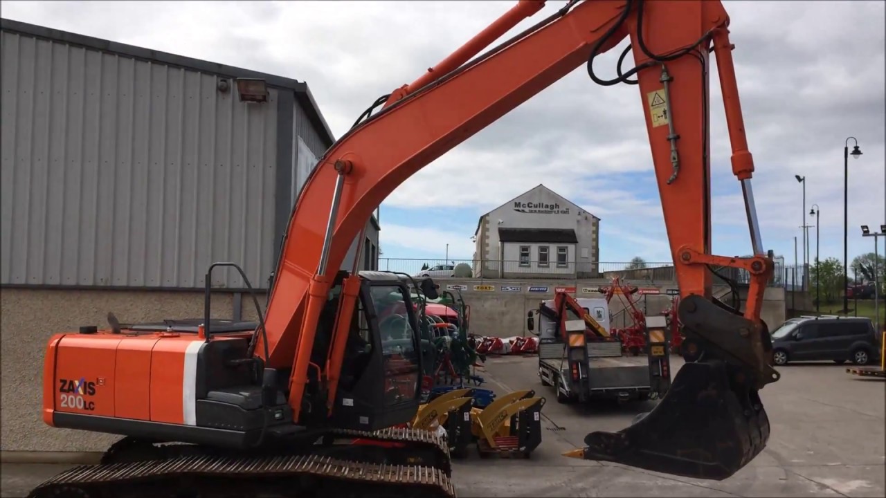 Hitachi Zaxis 200LC - YouTube