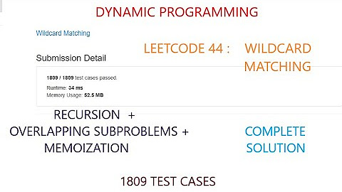 ADVANCE DYNAMIC PROGRAMMING - YouTube