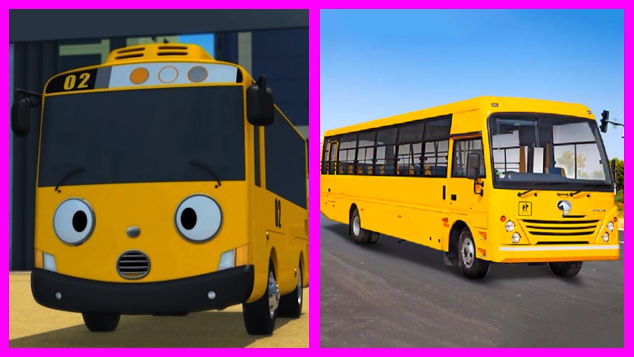 Tayo the Little Bus Characters In Real Life - YouTube