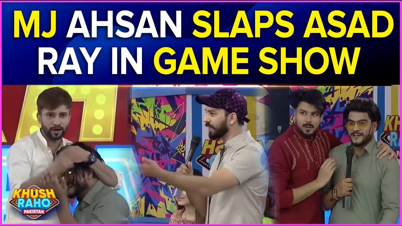 MJ Ahsan Slaps Asad Ray In Game Show | Khush Raho Pakistan | Faysal ...