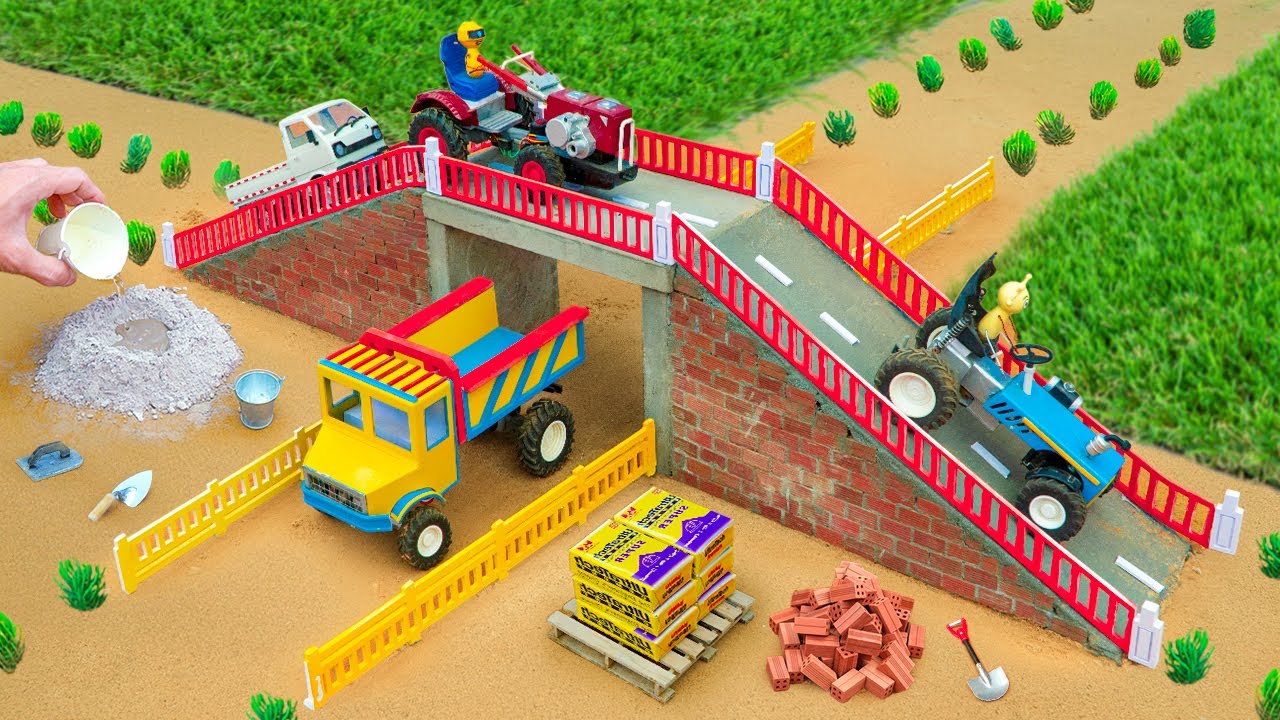 Bridge collapsed due to overload - diy mini bridge making bricks and ...