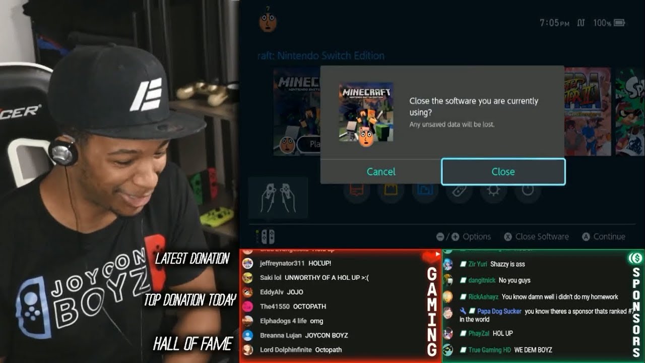 Etika gets caught playing Minecraft! - YouTube