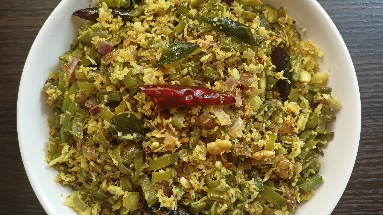 Amarakka Thoran | അമരക്ക തോരൻ | Amara payar Thoran | Kerala style broad ...