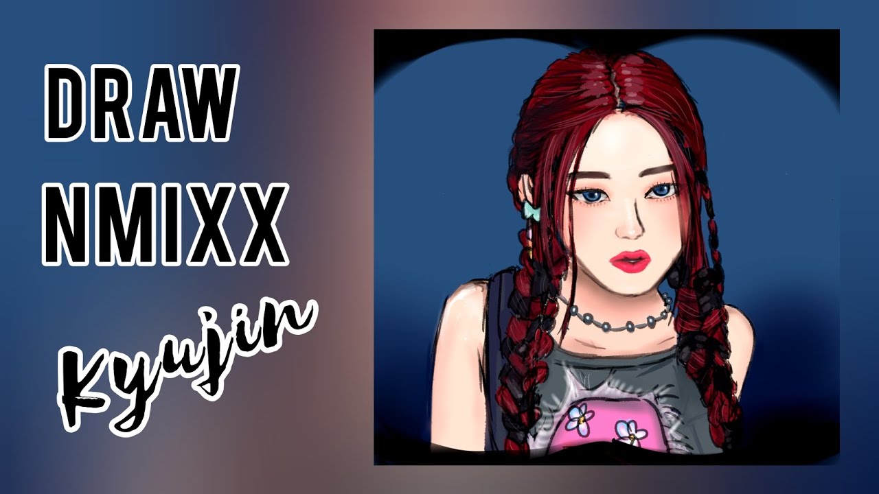 Draw NMIXX 🐱💖 畫製 Nmixx 圭真roll the dice 🎮 #nmixx #digitalart #kyujin # ...