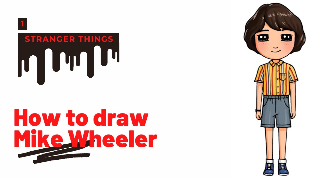 How to draw Mike Wheeler - YouTube