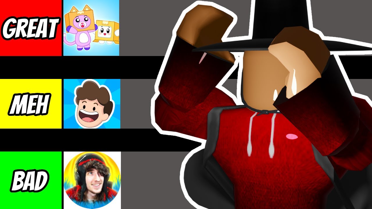 RANKING THE BEST ROBLOX YOUTUBERS TIER LIST YouTube ranking-the-best-roblox-youtubers-tier-list-youtube