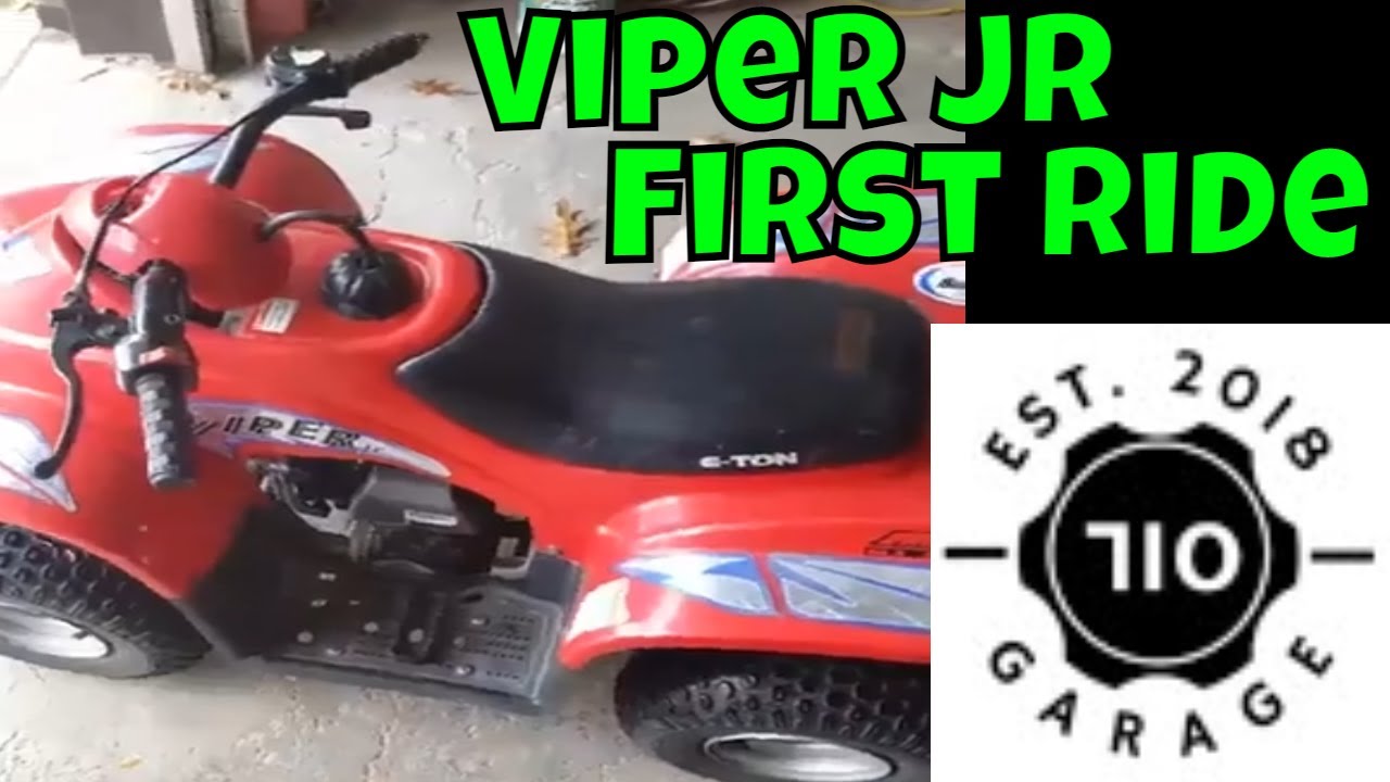 Eton Viper Jr 50cc ride after tuneup - YouTube