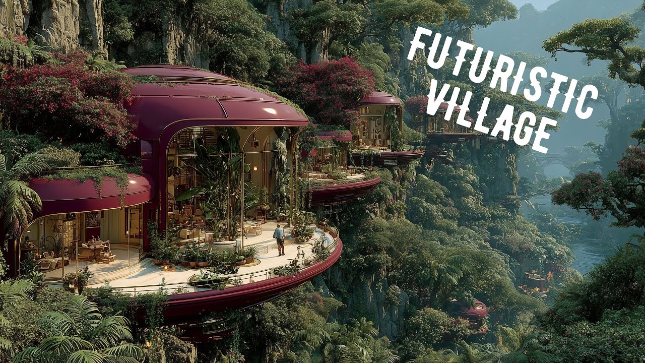 Futuristic Village 🏡 Harmony of Nature & Future - YouTube