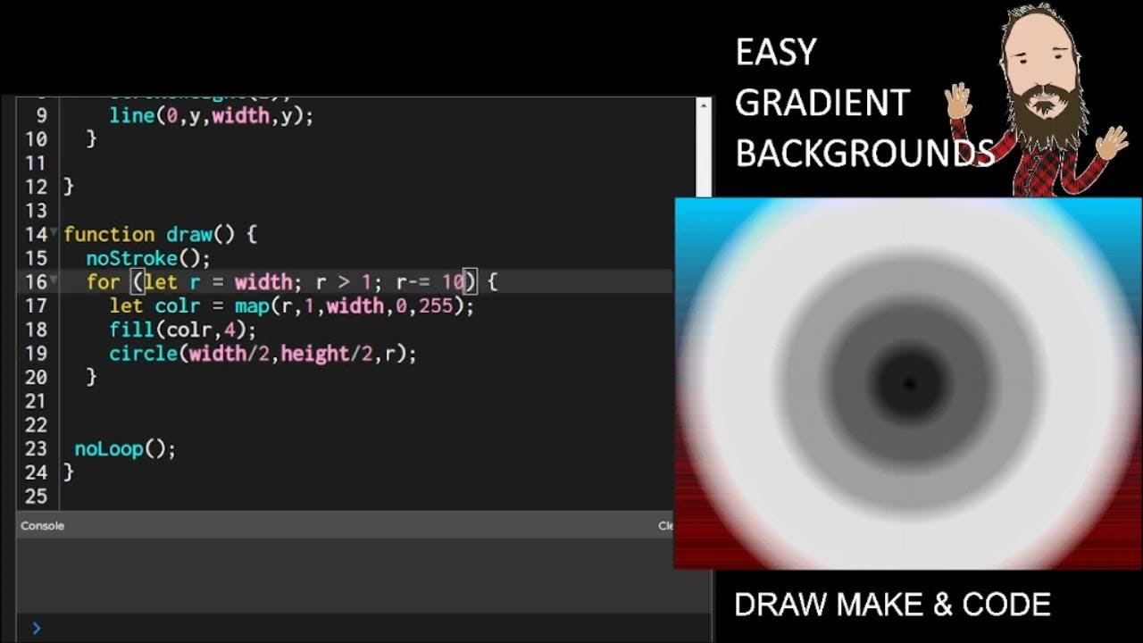 Gradient Backgrounds Add to Your Generative Art - YouTube