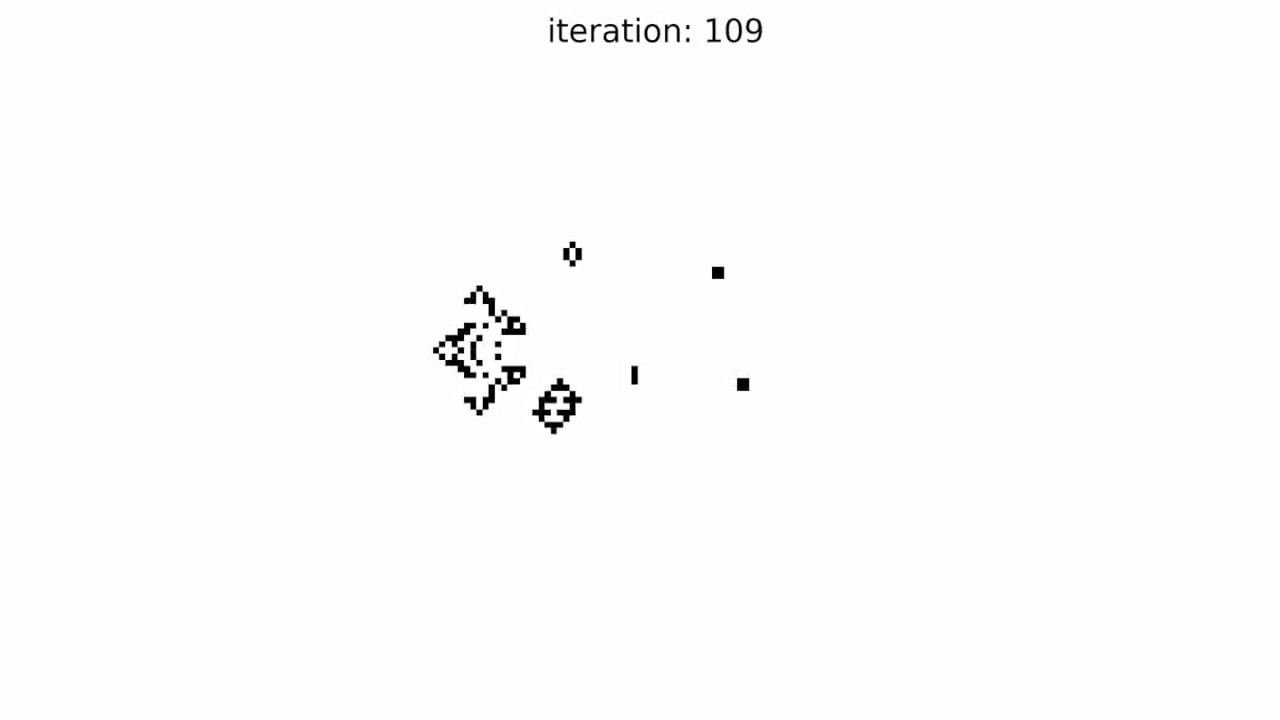 Conway's Game of Life, Acorn initial condition - YouTube