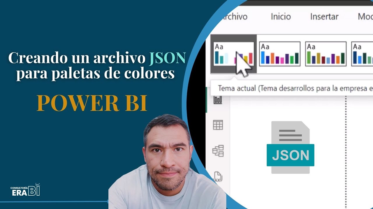 Creando un archivo JSON para paletas de colores en Power BI - YouTube
