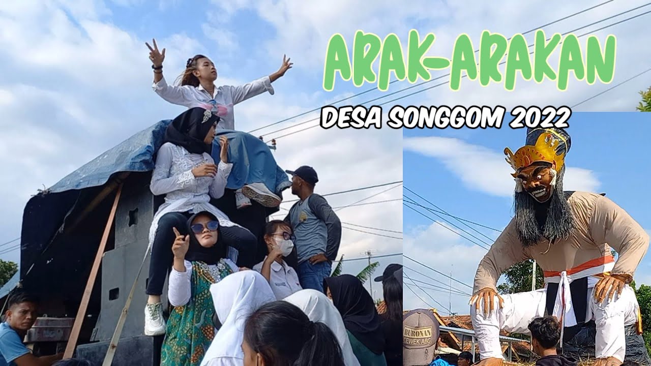 Arak arakan karnapal desa songgom - YouTube