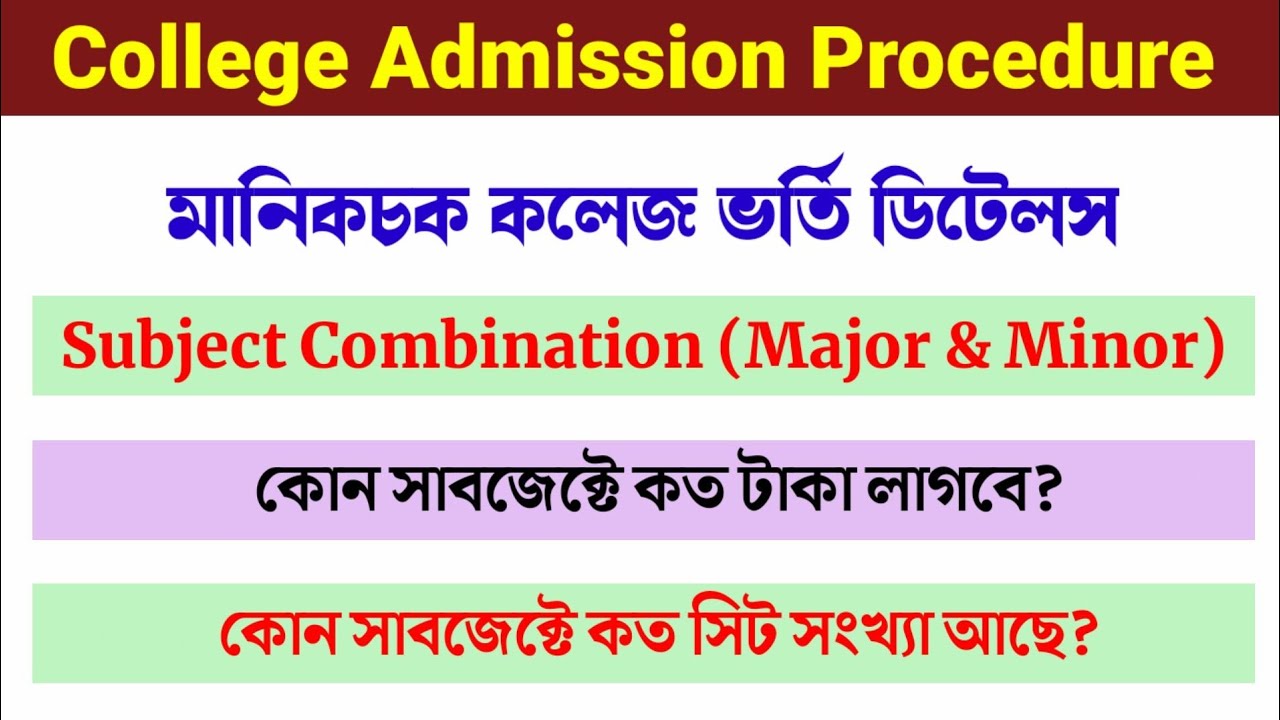 Manikchak College Subject Details, Fees Structure & Seat Capacity ...