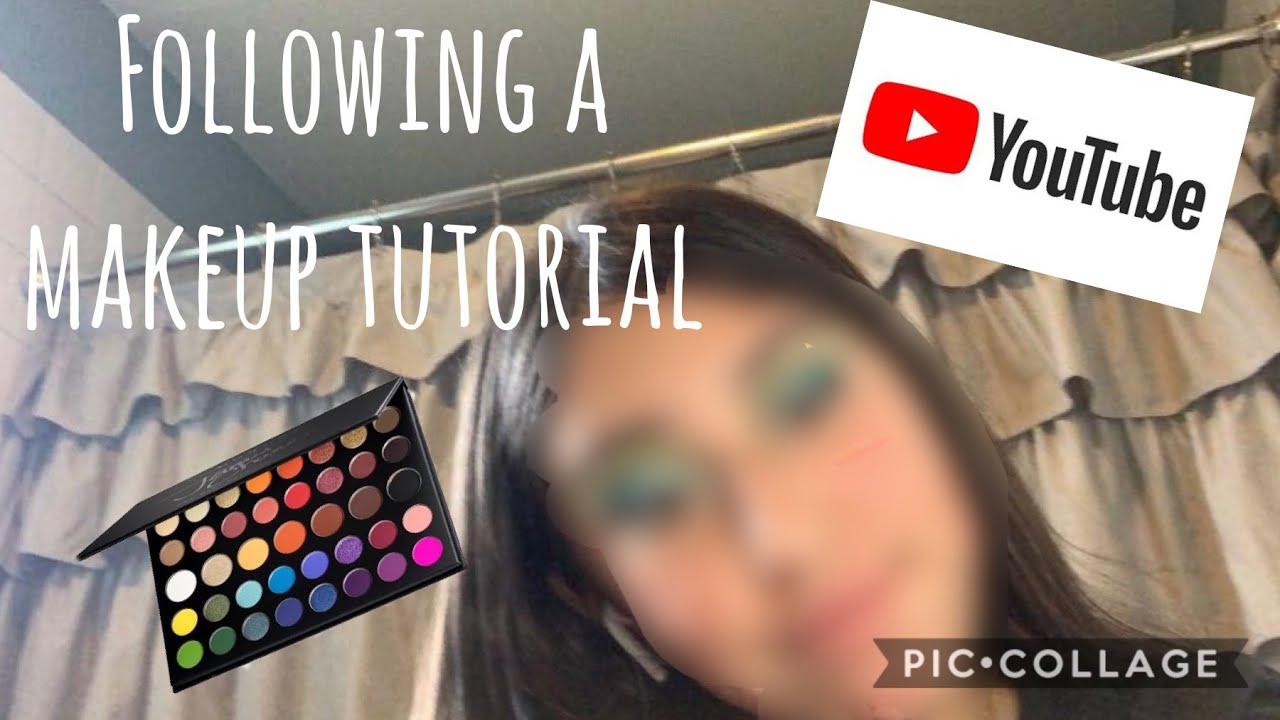 Trying to follow a makeup tutorial! - YouTube