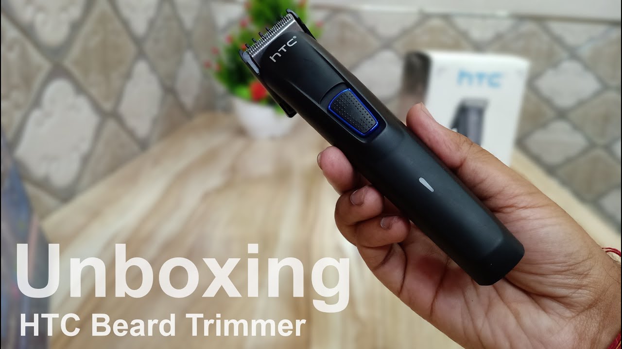 HTC AT 522 Rechargeable Trimmer Unboxing & Review | आज तो दाढ़ी कटेगी ...