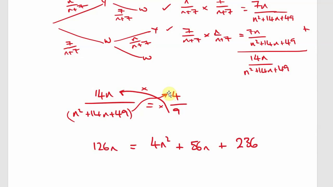 Algebraic Independent Tree Diagrams Worked Solutions - YouTube