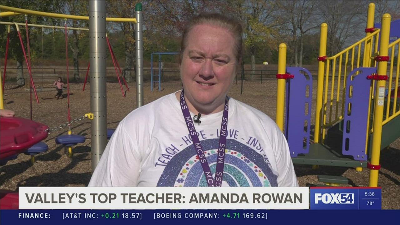 Amanda Rowan: This week's Valley's Top Teacher! - YouTube