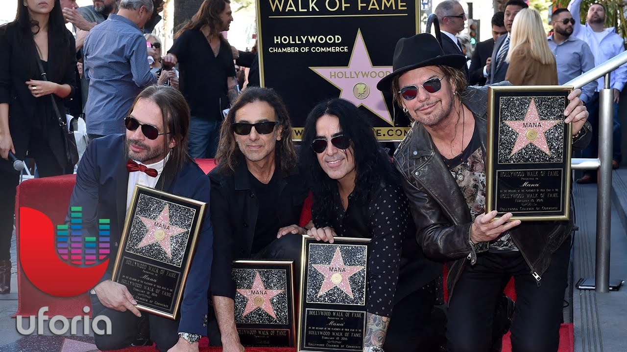 Maná ya tiene su estrella en el Paseo de la Fama de Hollywood - YouTube