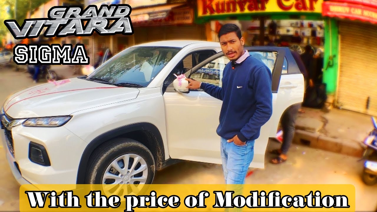 Grand Vitara Sigma 👌 base model fully modified to alpha variant ⚙ ...