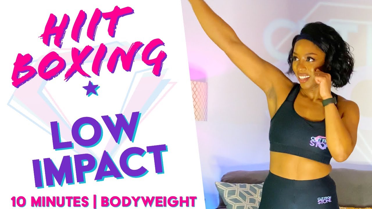 Low Impact HIIT Boxing | 10 Minute | Bodyweight - YouTube
